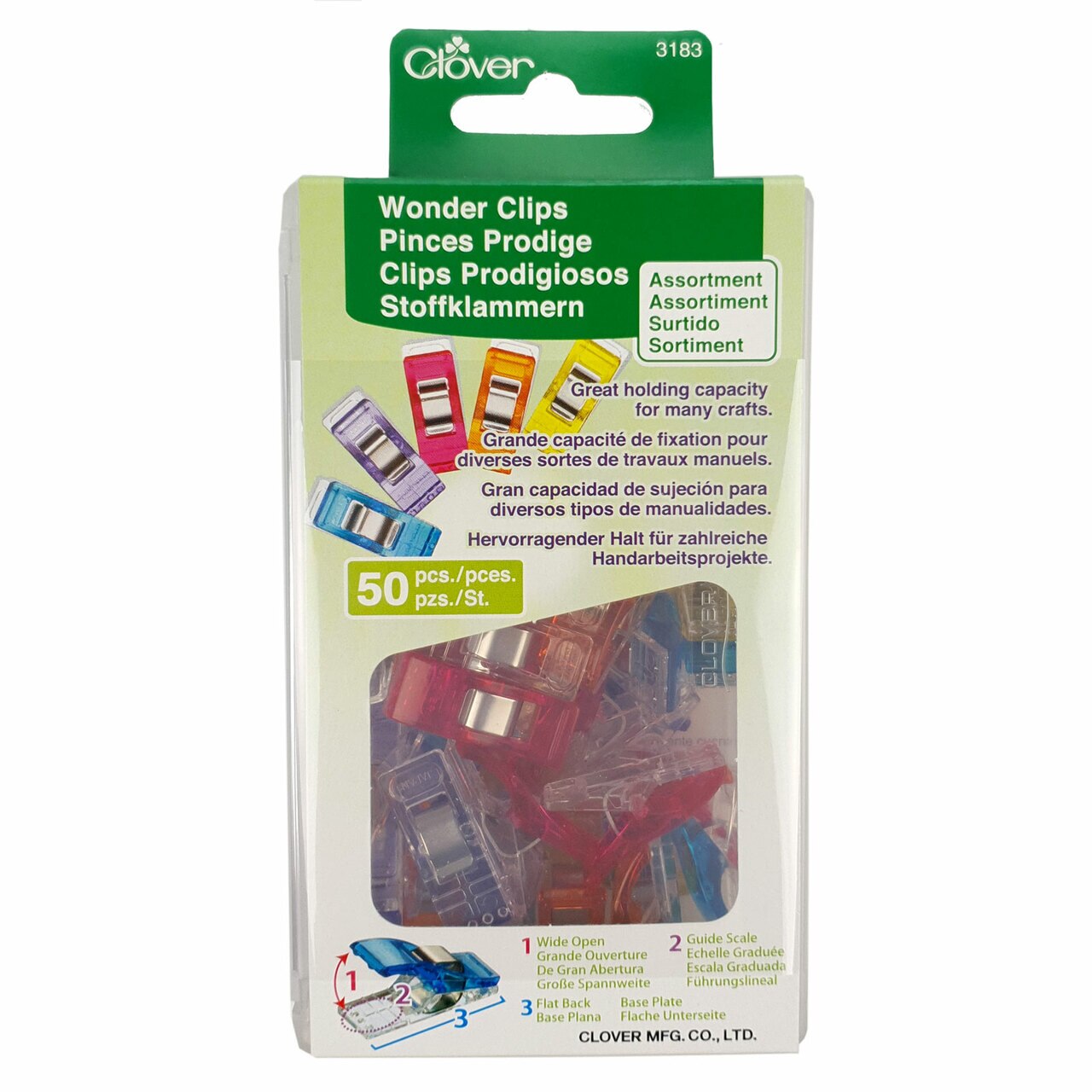 Clover Wonder Clips 50pcs - Kimz Sewing & Patchwork Centre