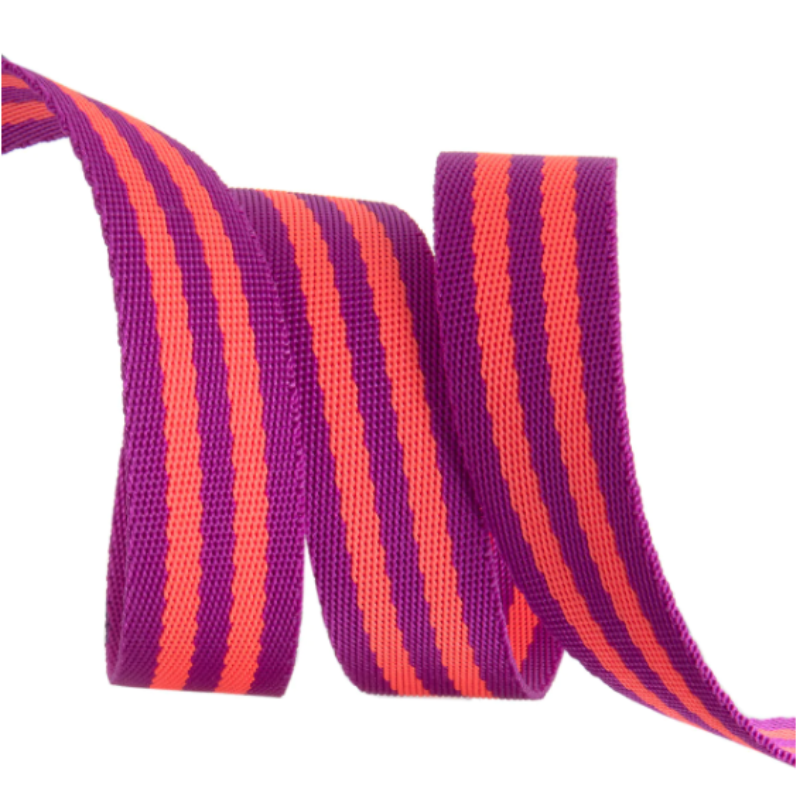TP 1"/25mm Webbing Watermelon/Plum - Kimz Sewing & Patchwork Centre