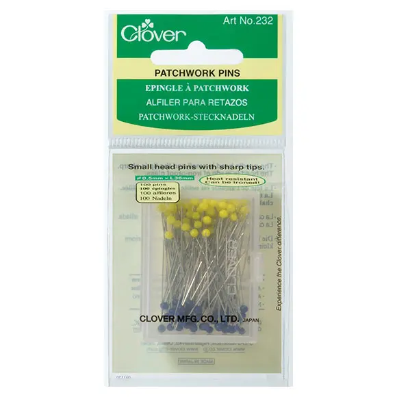 Clover Patchwork Pins 100pcs - Kimz Sewing & Patchwork Centre
