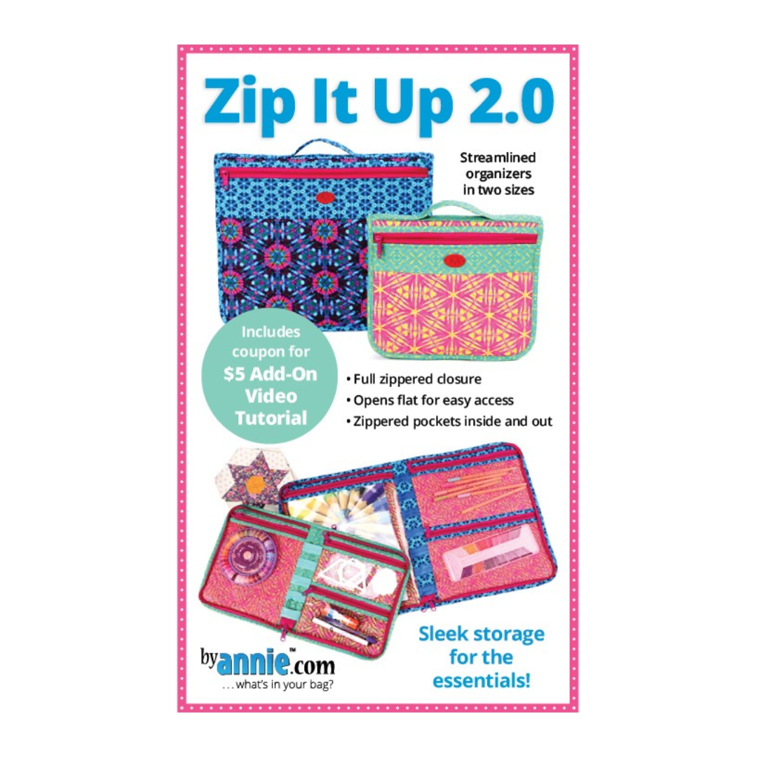 Zip It Up 2.0 Pattern - Kimz Sewing & Patchwork Centre
