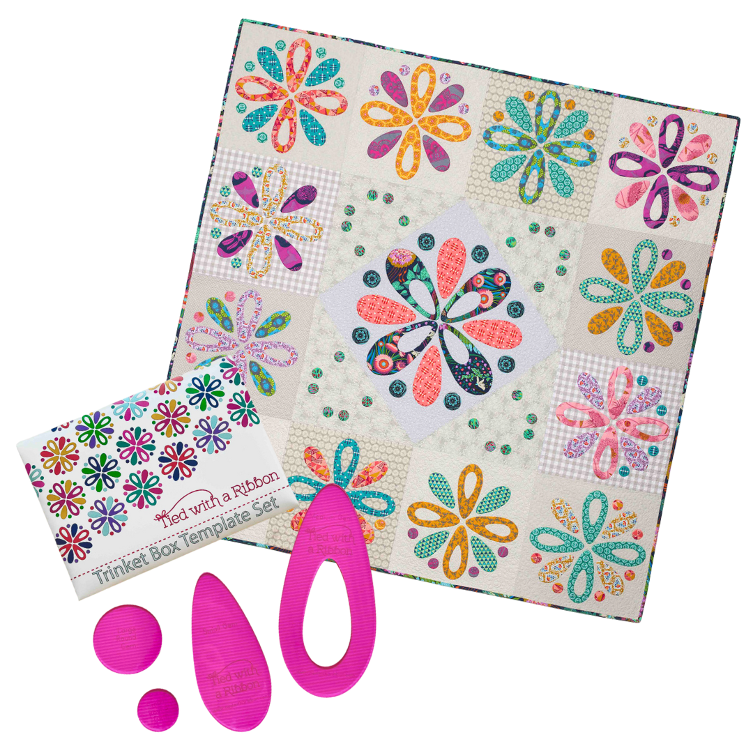 Trinket Box Quilt Pattern & Template Set - Kimz Sewing & Patchwork Centre