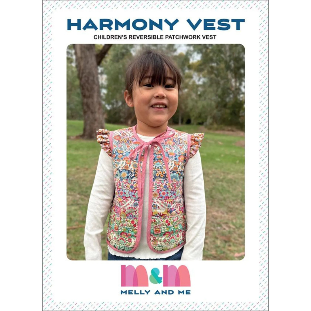 Harmony Girls Patchwork Vest Pattern - Kimz Sewing & Patchwork Centre